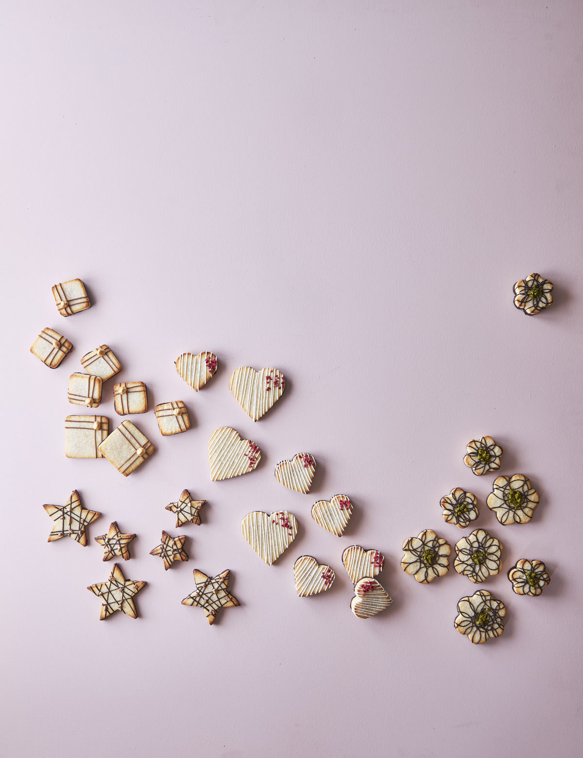 Nemmelavede kransekagestykker i forskellige former | Odense Marcipan