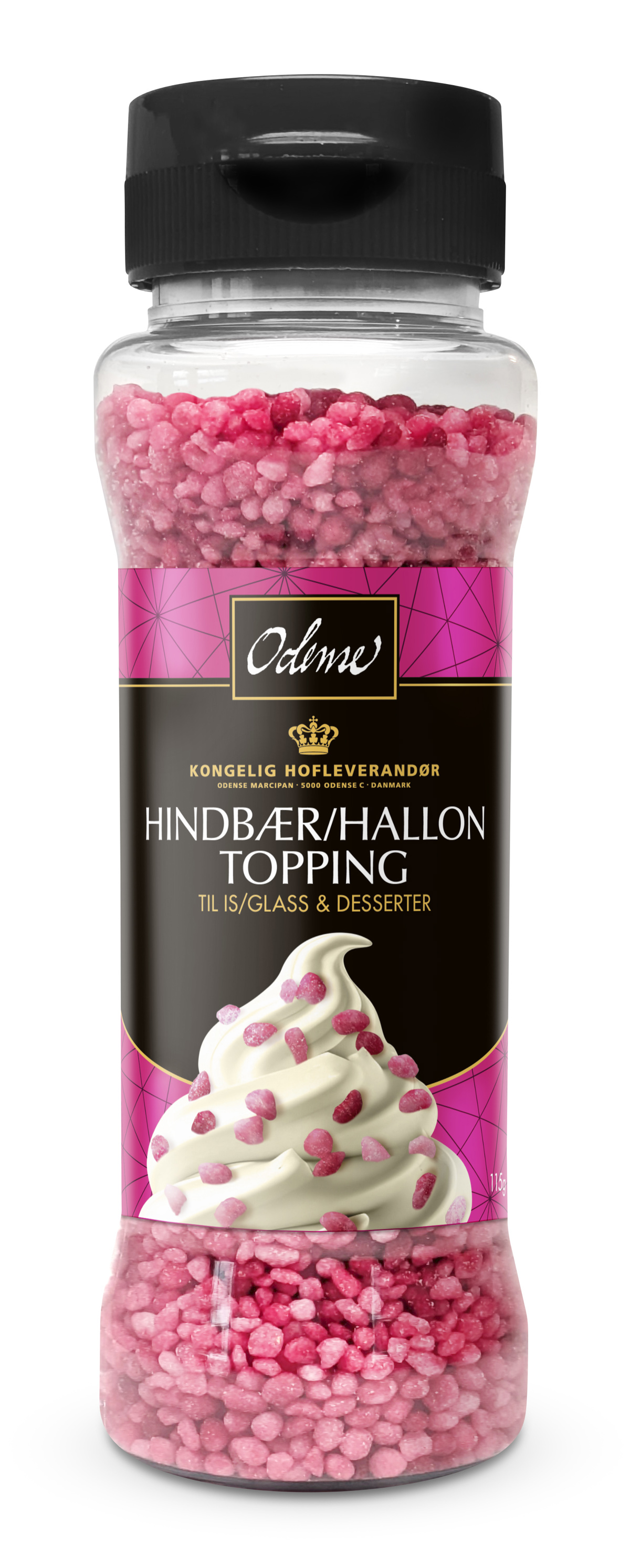 ODENSE Is-Glass Topping Hindbær 115g - Køb her!