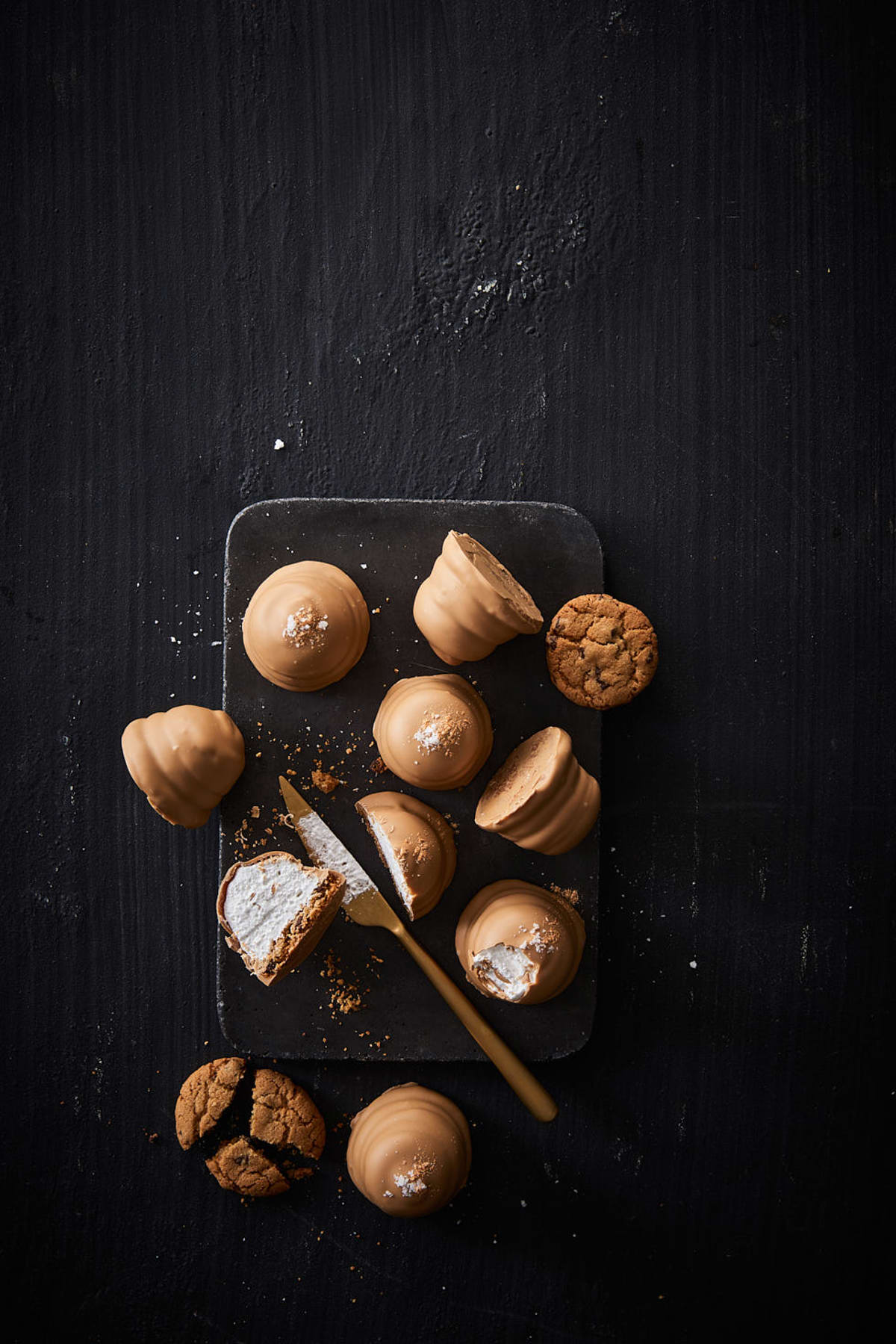 Cookie karamel flødeboller | Odense Marcipan